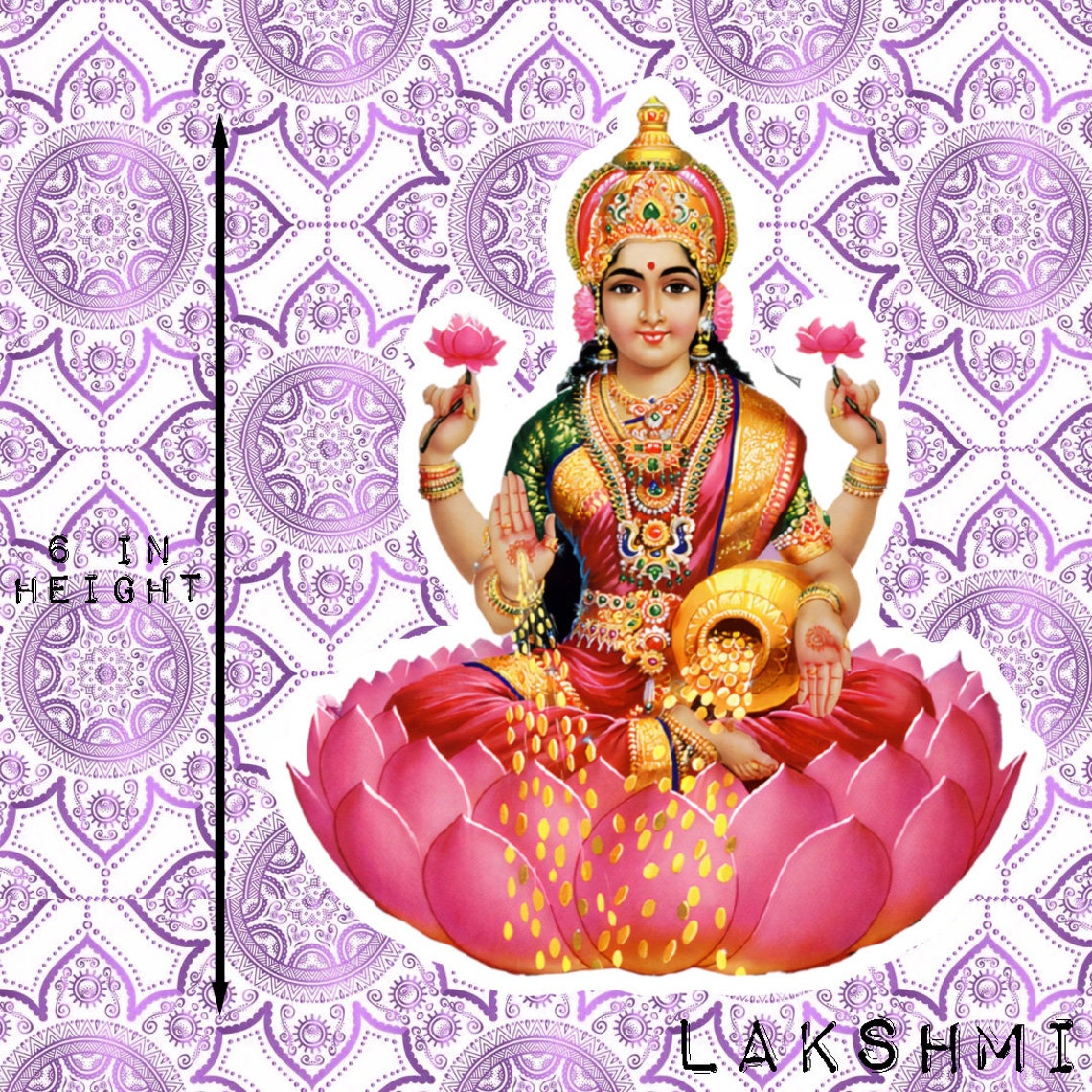 Hindu Deity Vinyl Sticker Set: Altar & Home Decor - Etsy