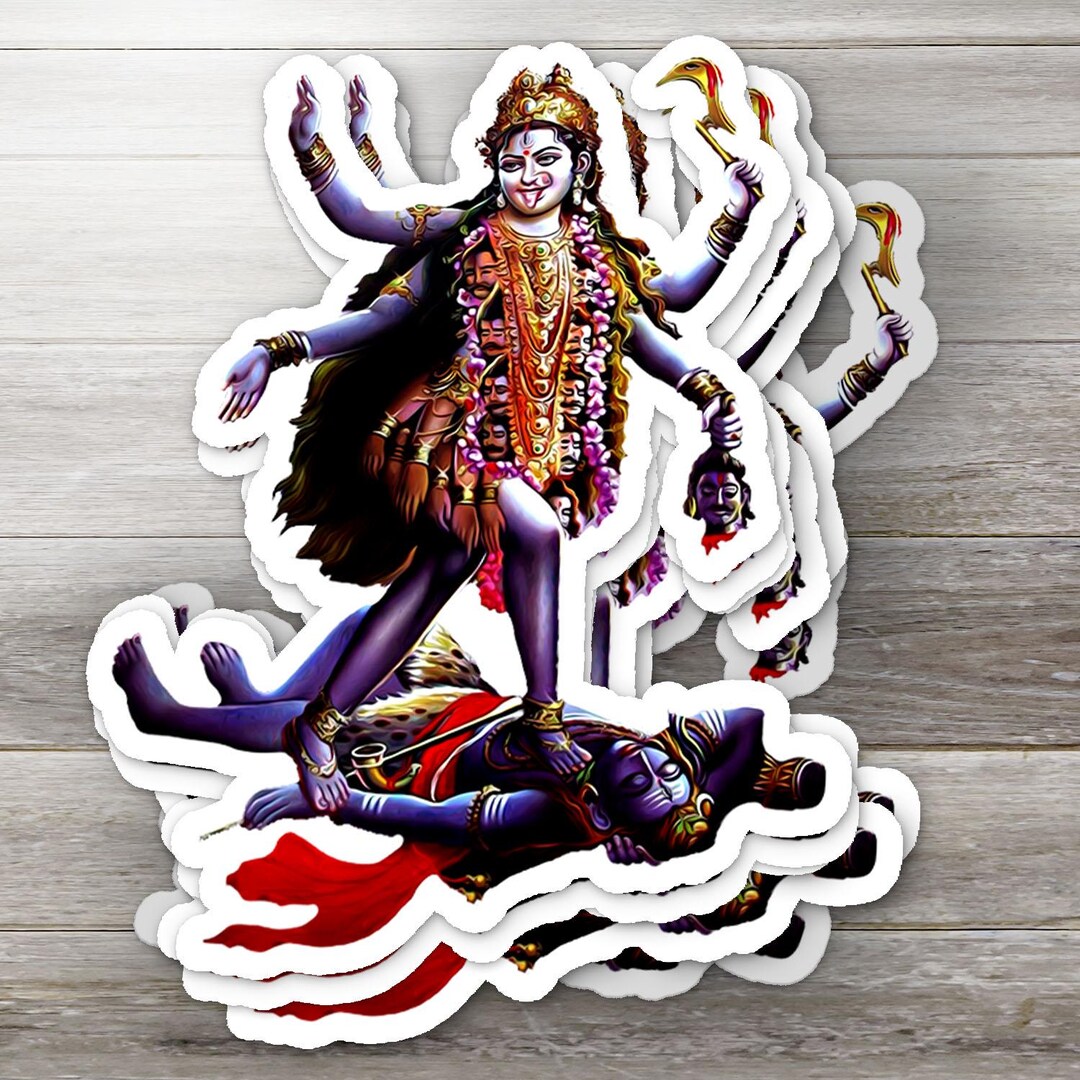 Divine Kali Stickers - Spiritual Decor, Laptop Decals, Hindu Art ...