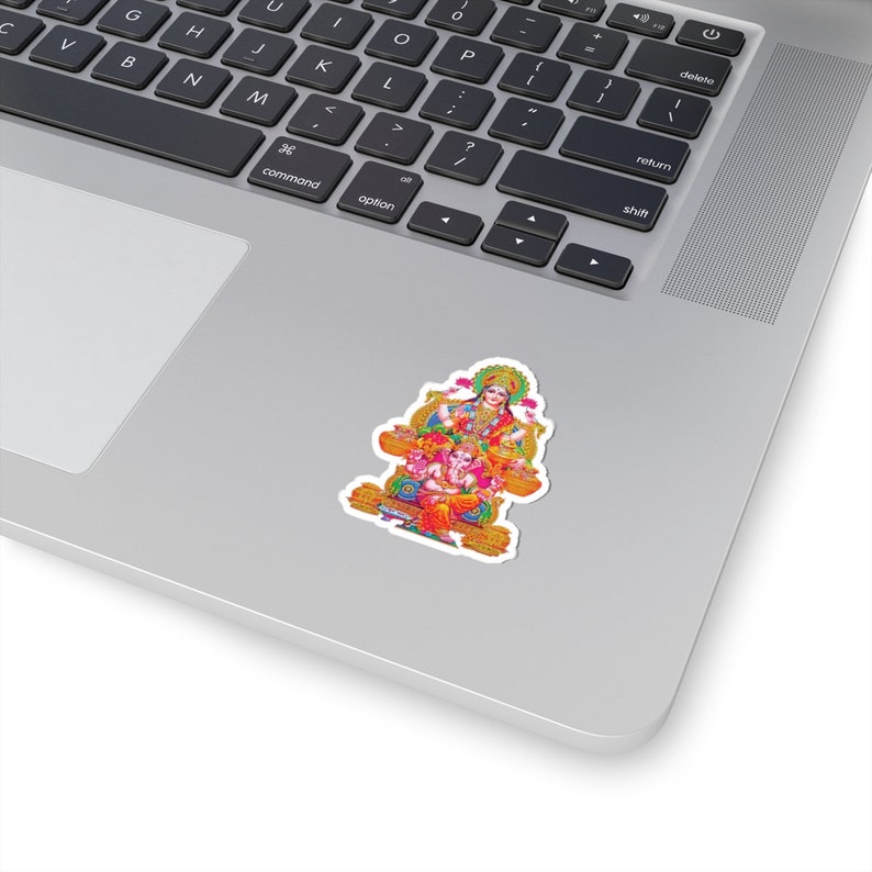 Lakshmi Ganesha Sticker Hindu Decal for Water Bottles Yoga Meditation ...
