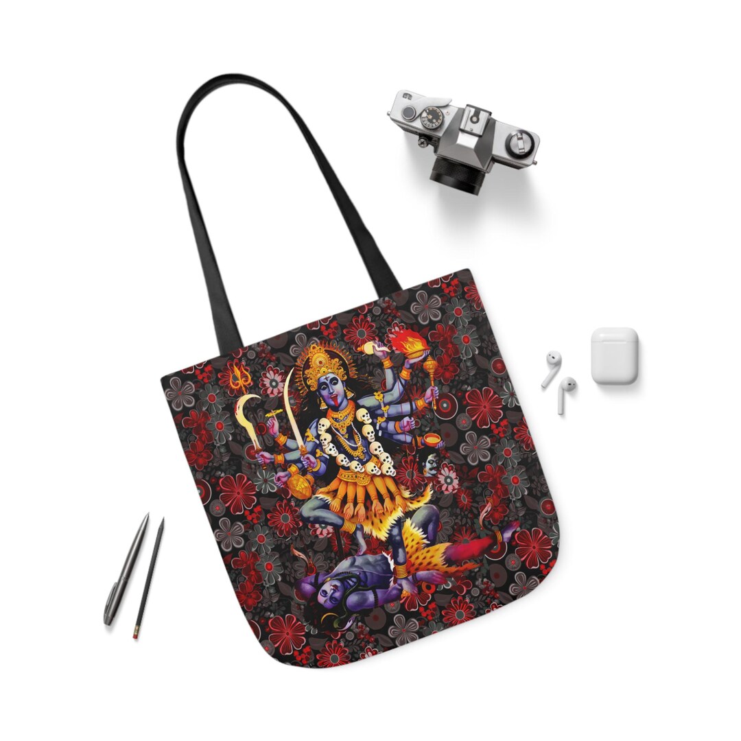 Mystical Kali Goddess Floral Tote: Durable Lightweight Canvas Bag for ...