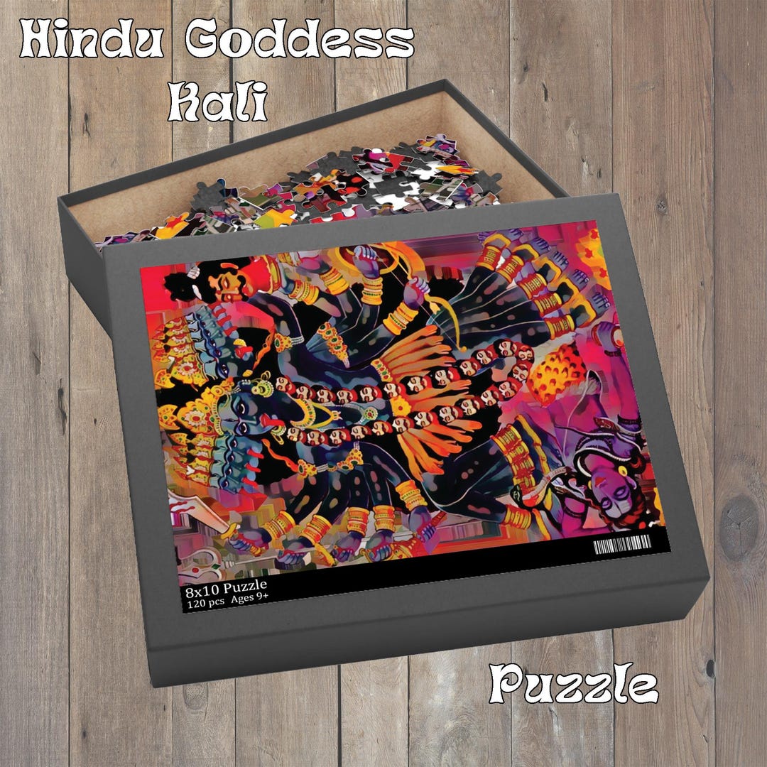 Puzzle, Goddess Kali Mahavidya, Religious Jigsaw Game, Hindu Deity Art ...