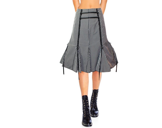 Lolita Look Punk Gothic Track Skirt Bell Skirt Coat of Arms Buttons ...