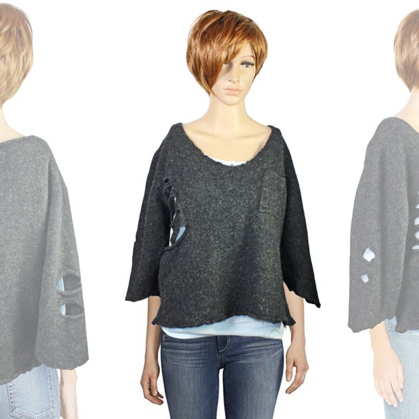 Cut Out Sweater - Etsy
