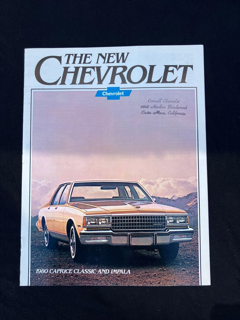 Vintage 1980 Chevrolet Caprice Classic & Impala Brochure - Etsy