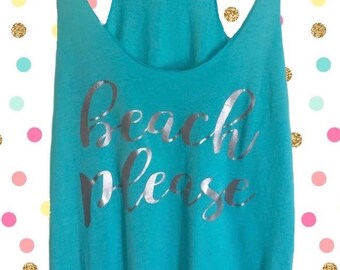 Mermaids & Margaritas Tank Mermaid Tank Top Beach Tank Tops | Etsy