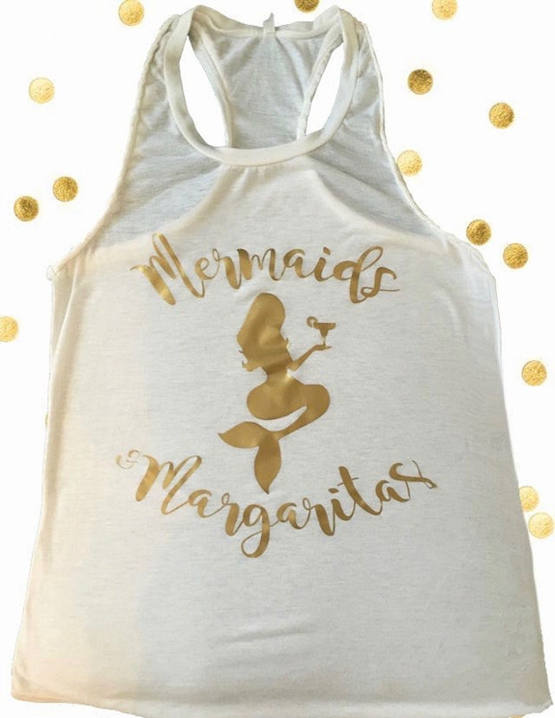 Mermaids & Margaritas Tank Mermaid Tank Top Beach Tank Tops - Etsy