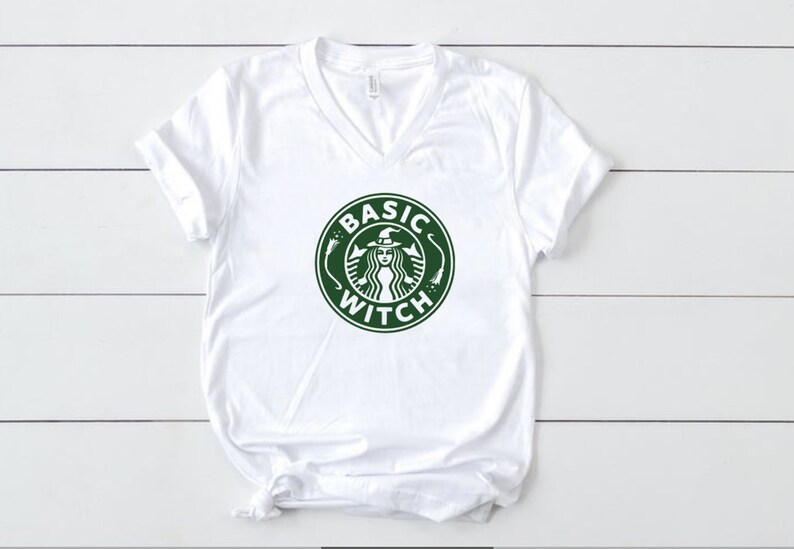 Basic Witch Shirt Funny Halloween Shirt Starbucks Fall - Etsy