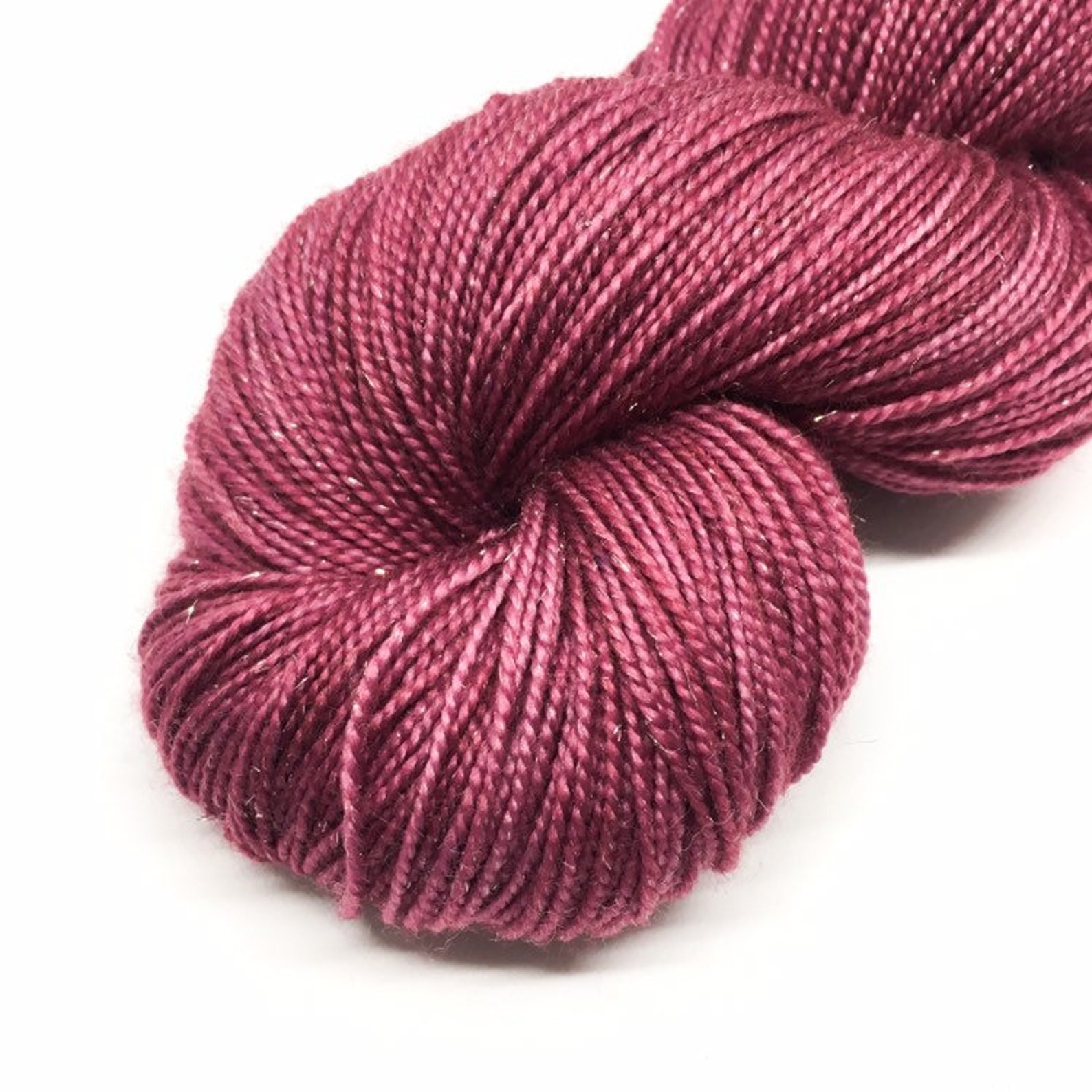 Burgundy Merino and Nylon Sock Yarn, 4 Ply Grey Yarn, Hand Dyed ...