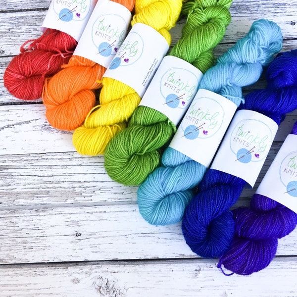 Rainbow Yarn - Etsy