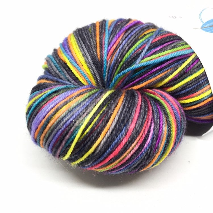 Rainbow Sock Yarn Hand Dyed Merino & Nylon 4 Ply Bright Sock - Etsy