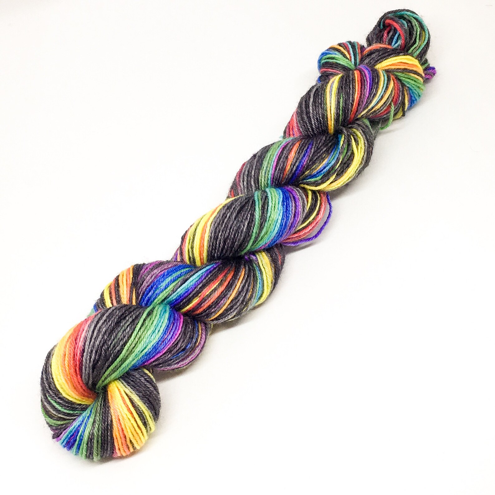 Rainbow Sock Yarn Hand Dyed Merino & Nylon 4 Ply Bright Sock - Etsy