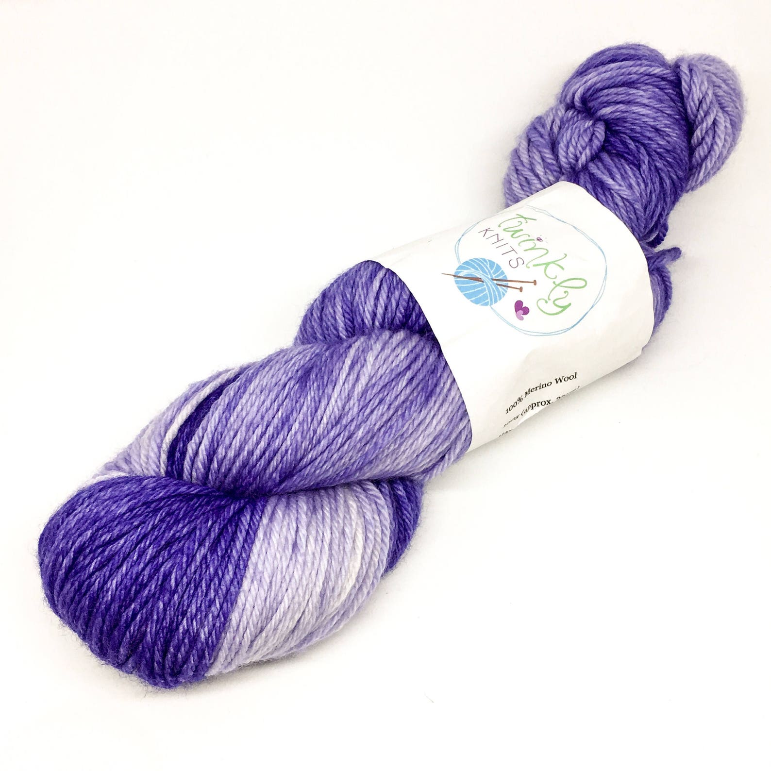 Purple Gradient DK Yarn 100% Merino Wool Hand Dyed Yarn One - Etsy