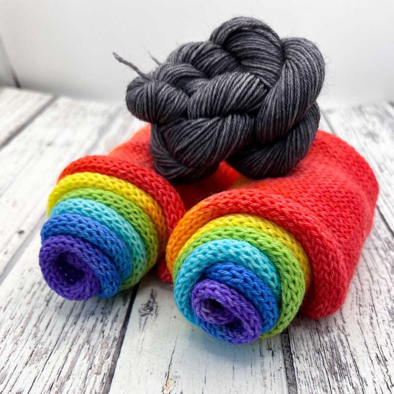 Rainbow Merino Sock Yarn - Etsy