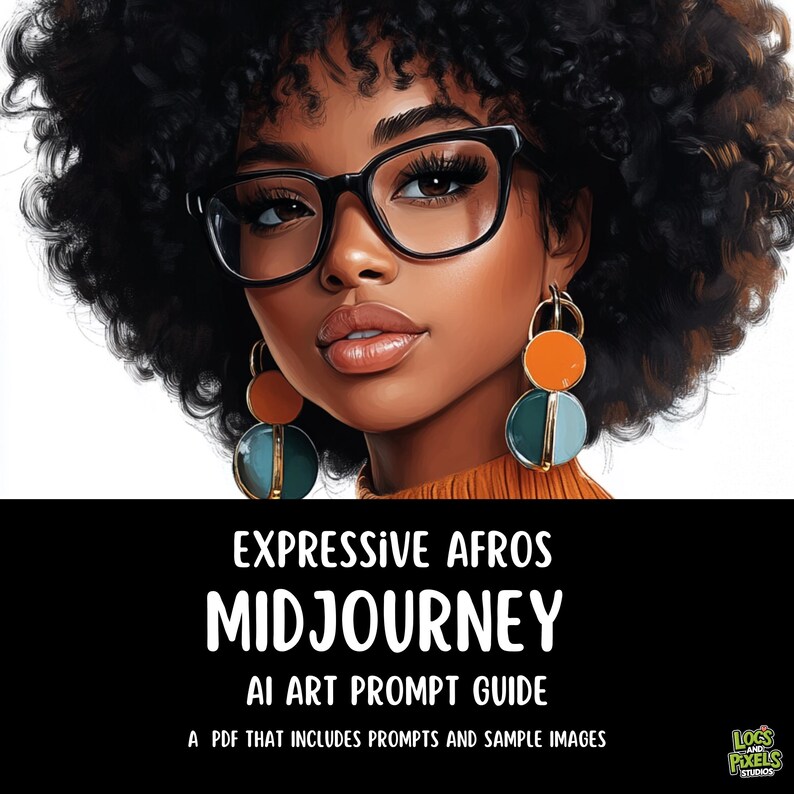 Midjourney V6.1 Prompt Guide | AI Art Prompt Guide With Final Art Samples | Expressive Afros ...
