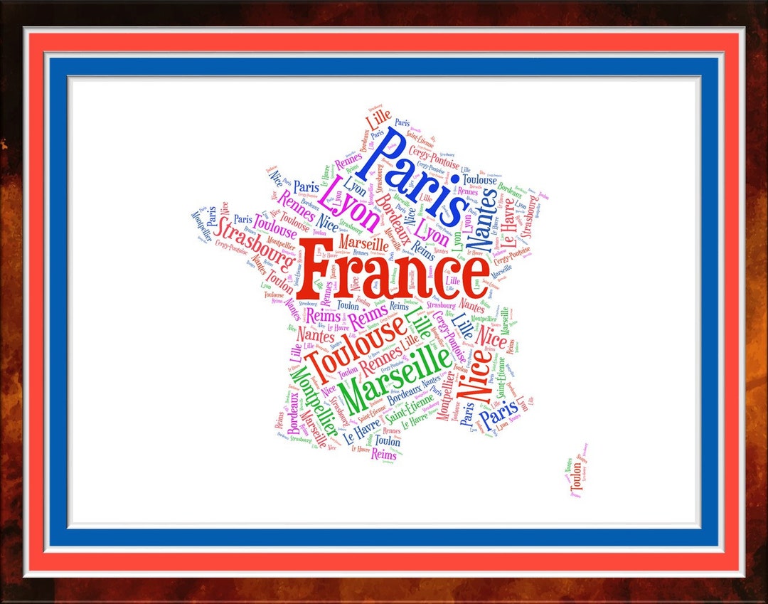 France Word Cloud - Etsy