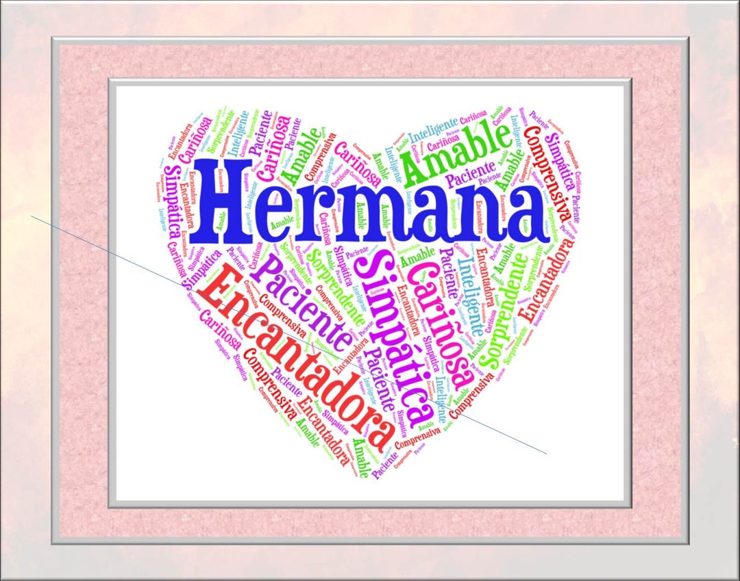 Hermana Word Art - Etsy