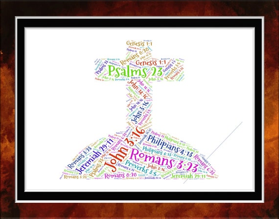 Bible Verse Word Art | Etsy