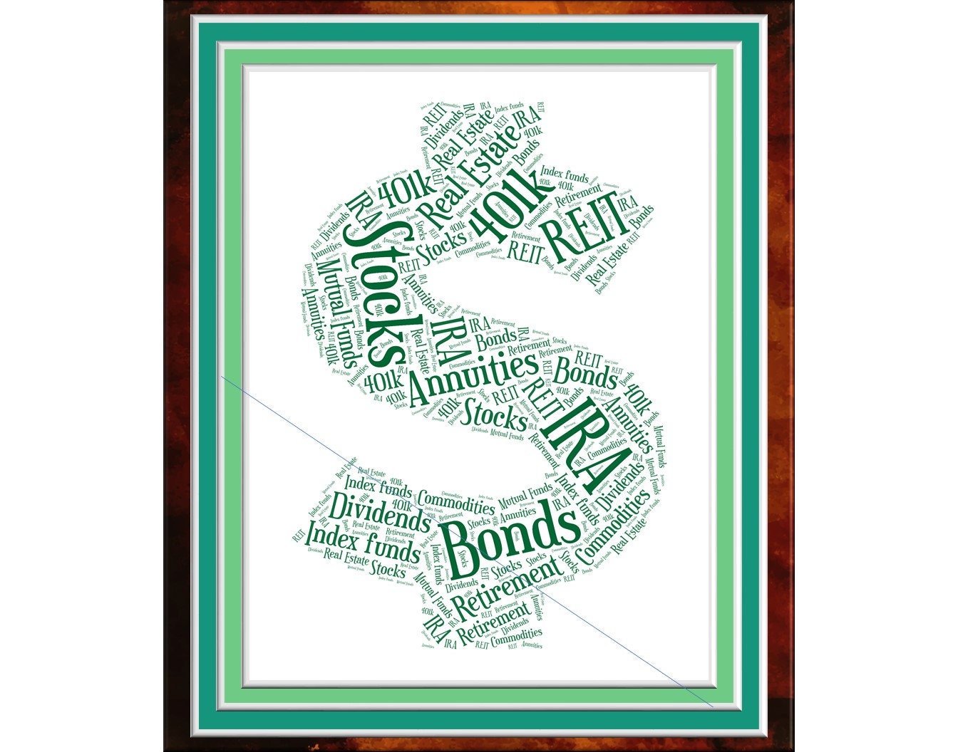 Dollar Sign Word Art - Etsy