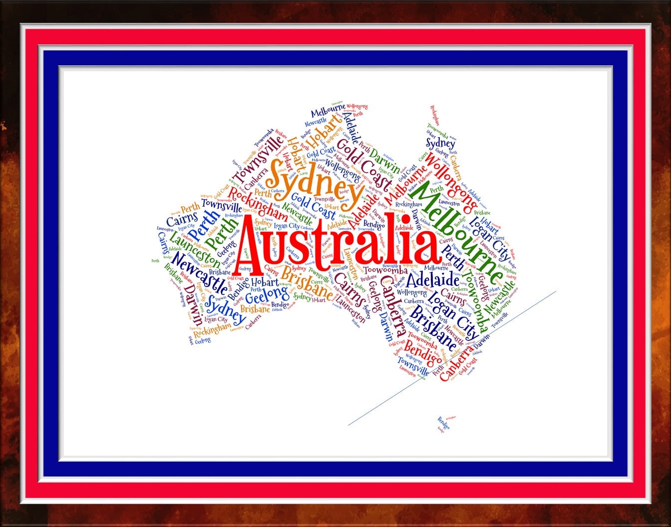 Australia Word Art - Etsy