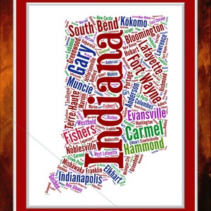 Indiana Word Art - Etsy