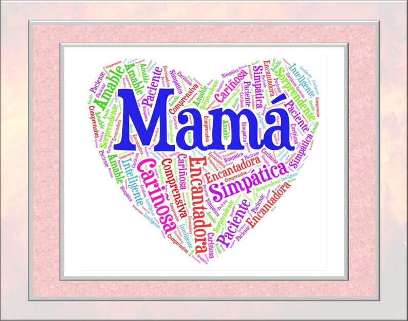 Mama Word Art - Etsy