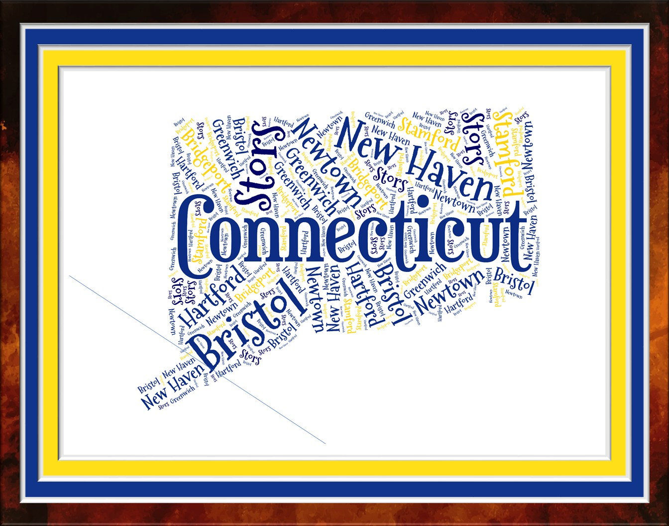 Connecticut Word Art - Etsy