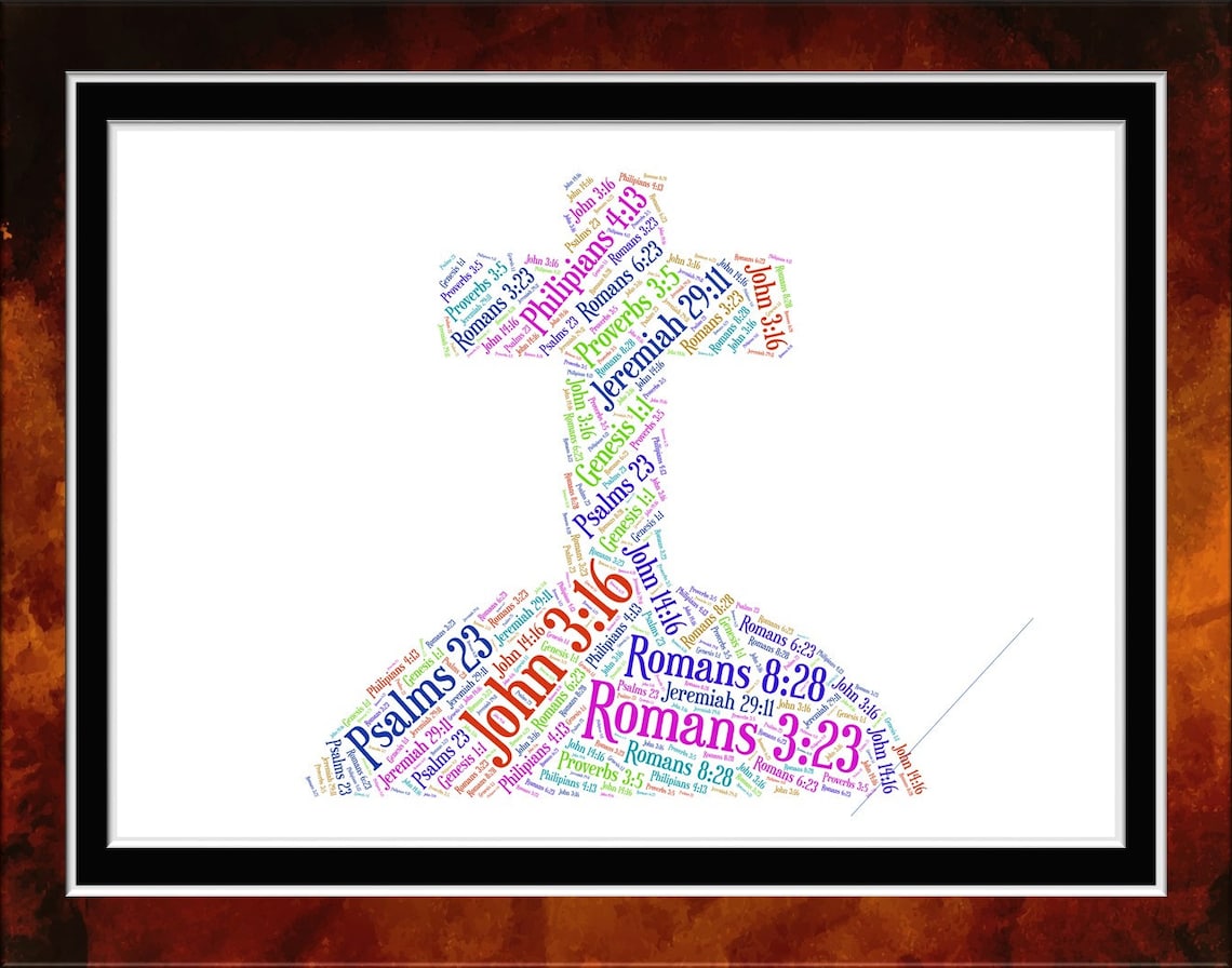 Bible Verse Word Art | Etsy