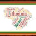 Lithuania Word Art - Etsy