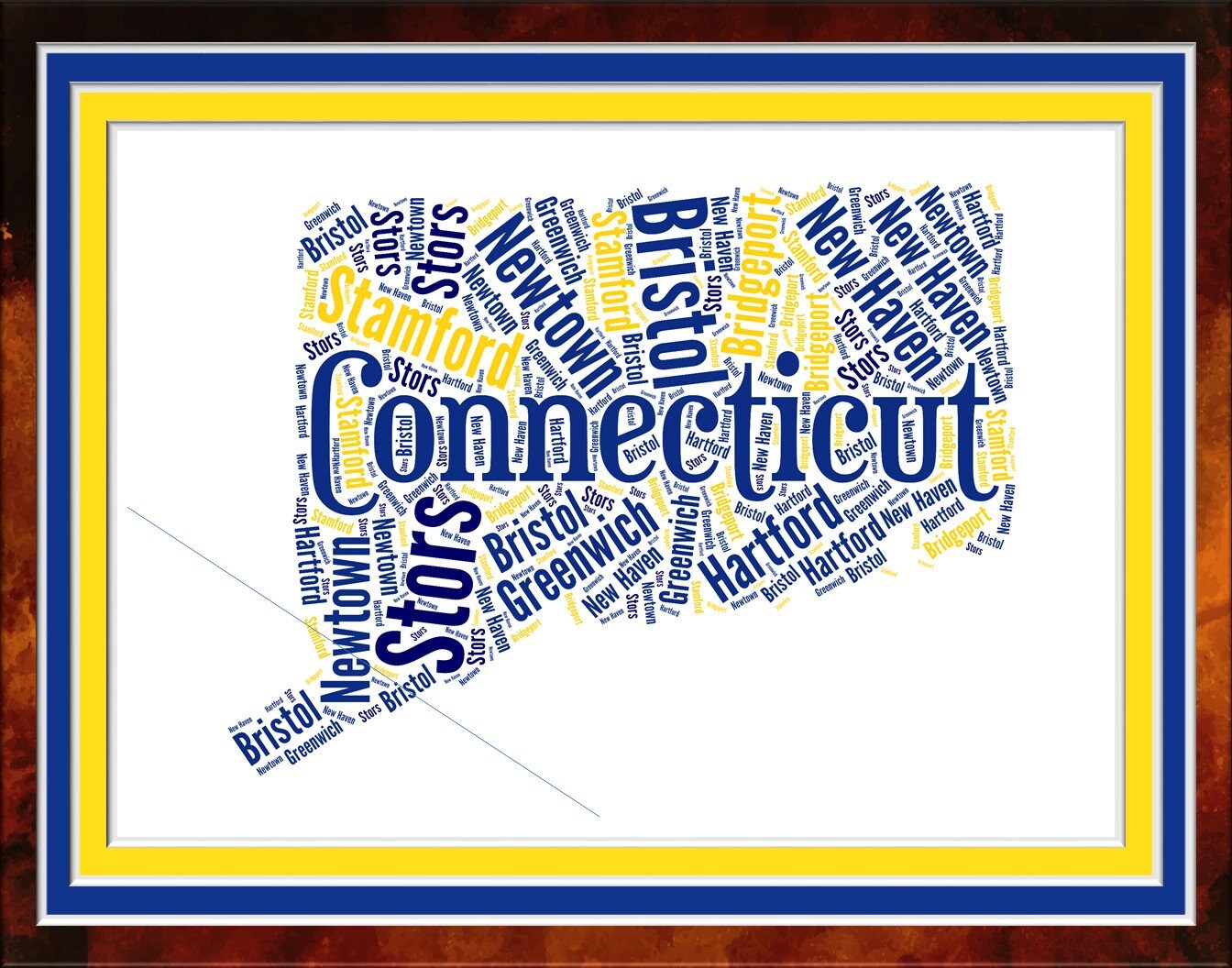 Connecticut Word Art - Etsy