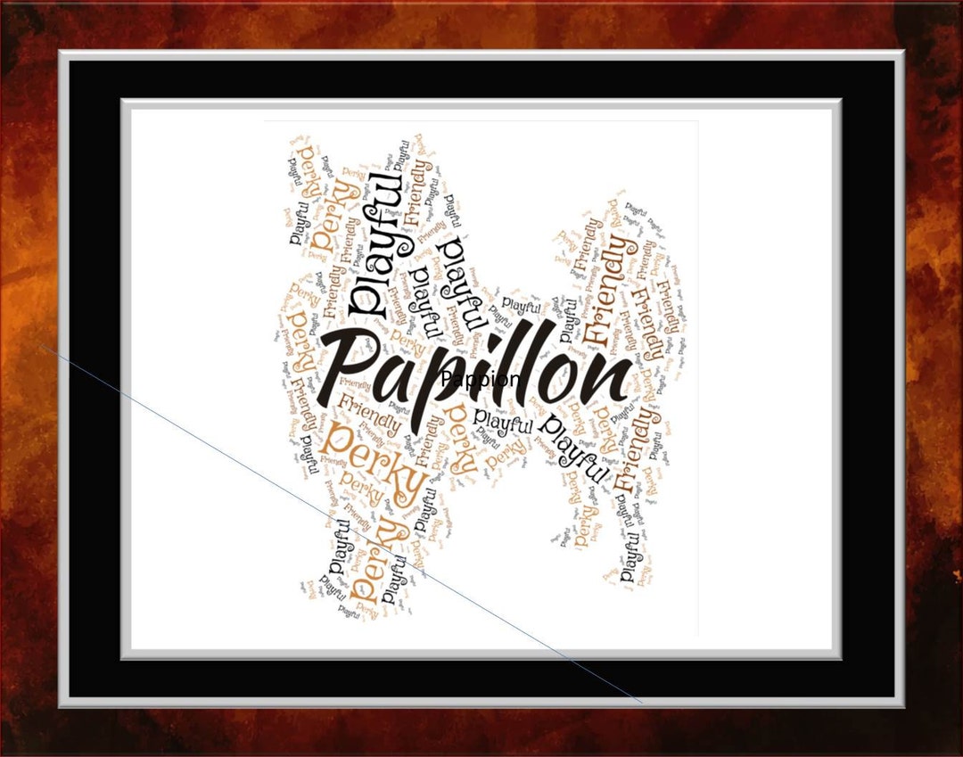 Papillon Word Art - Etsy