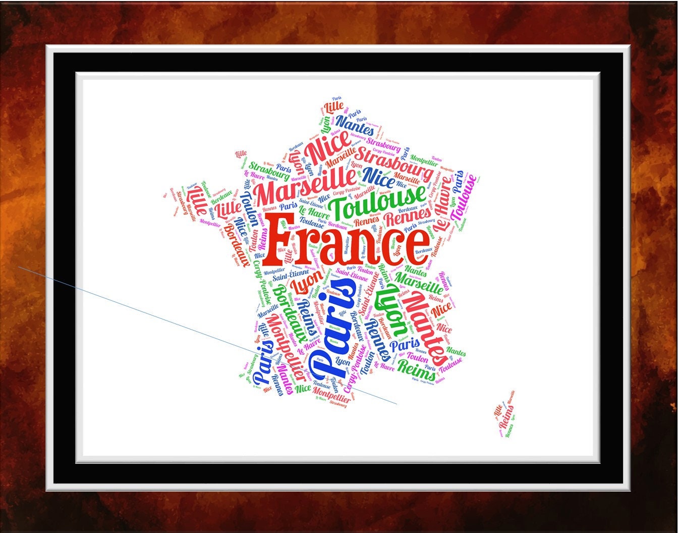 France Word Cloud - Etsy