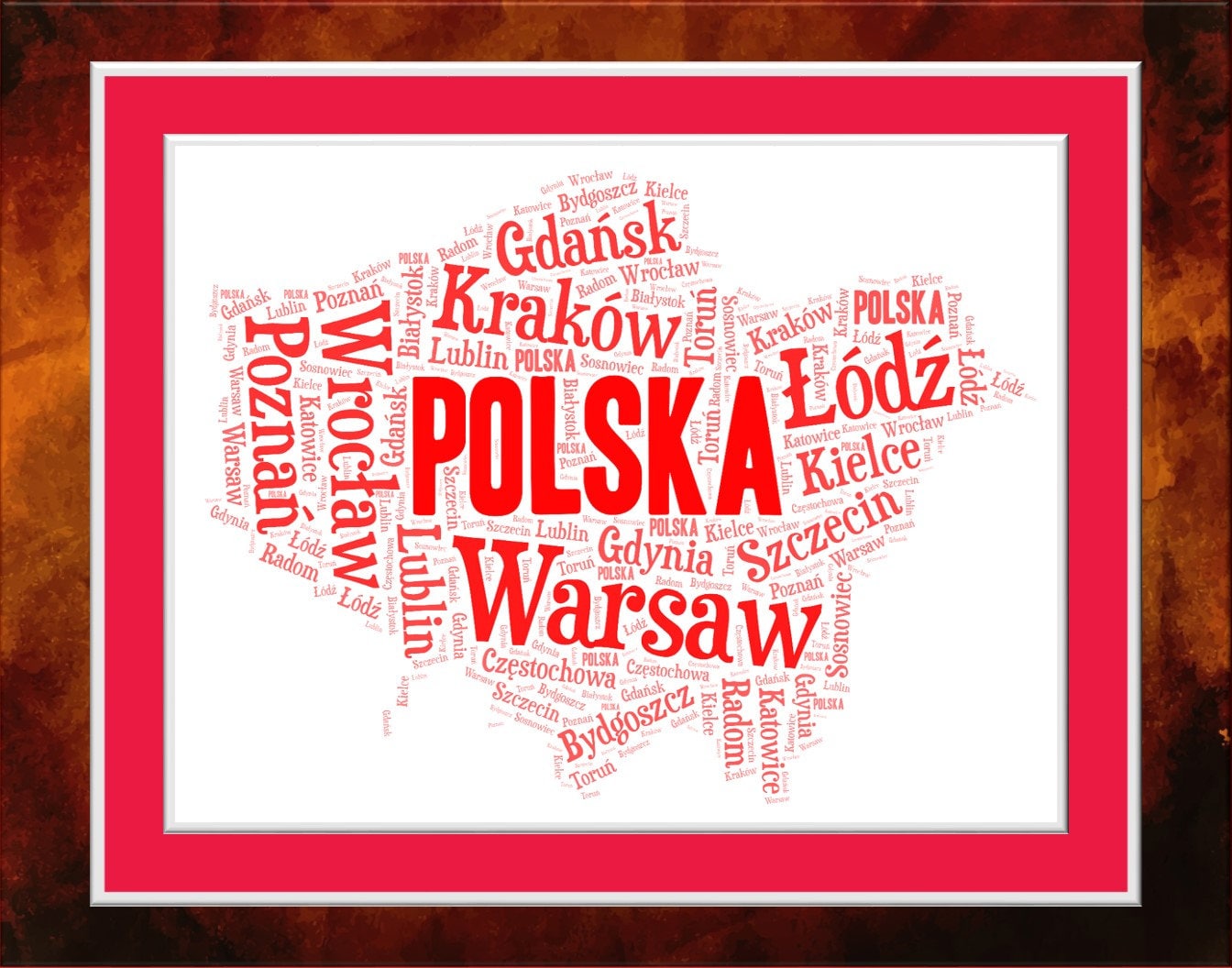Poland Word Cloud - Etsy