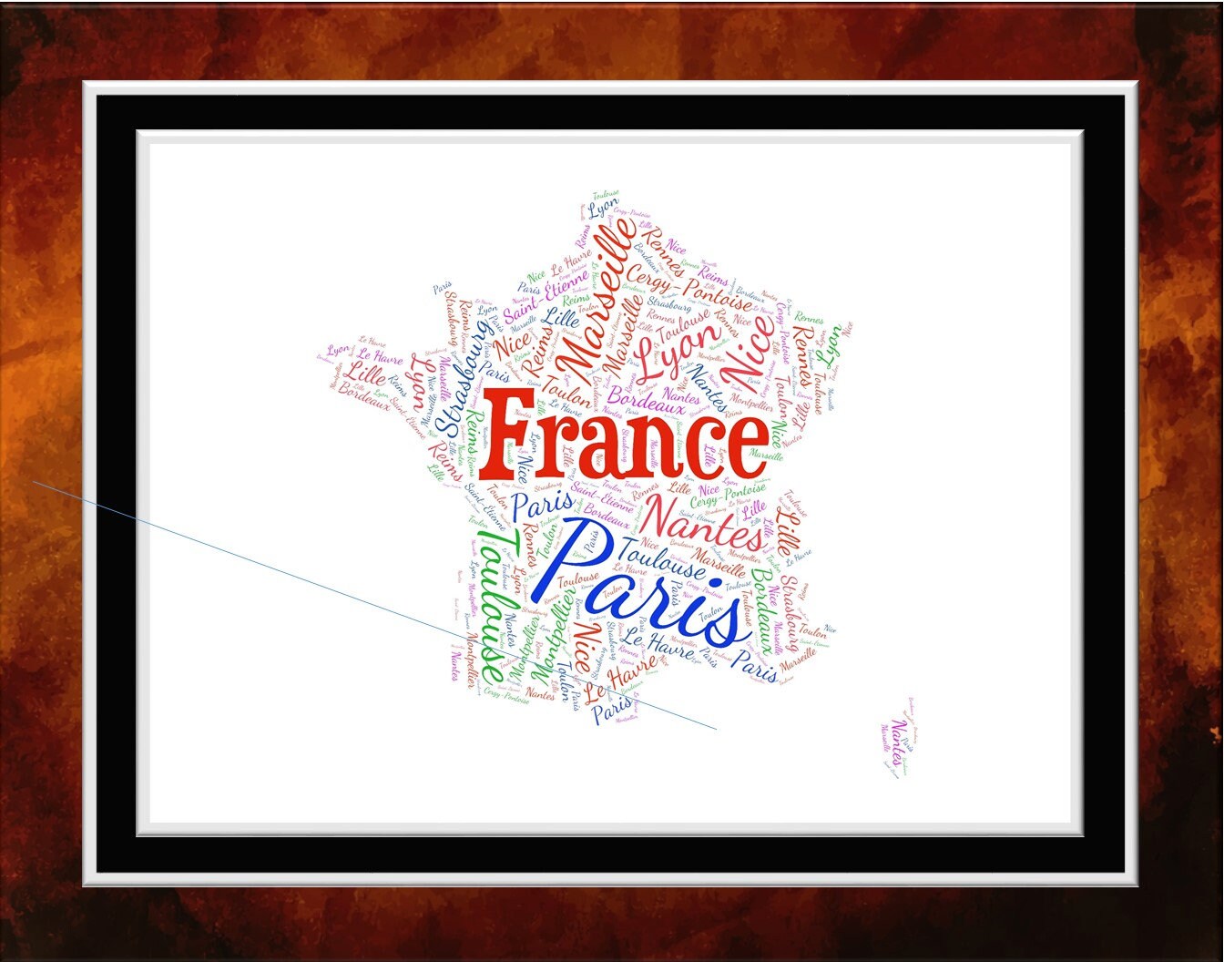 France Word Cloud - Etsy