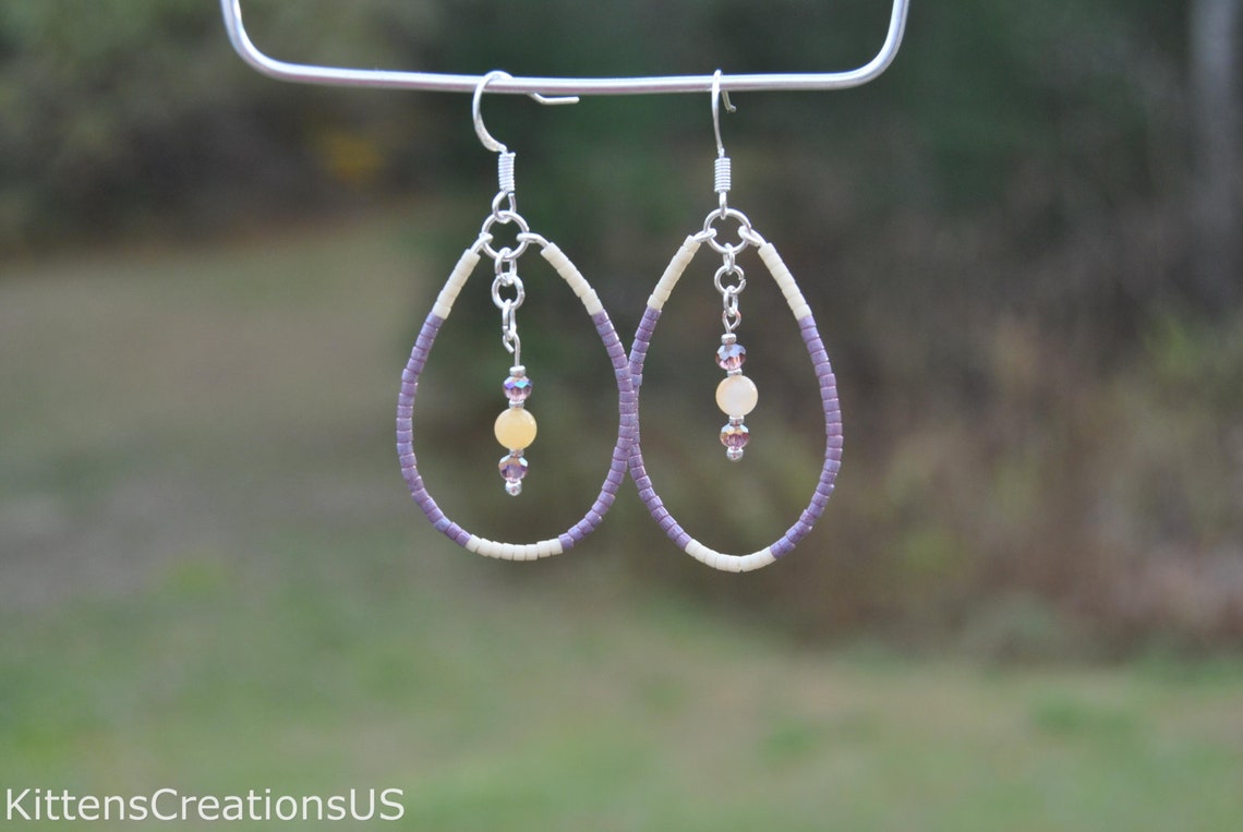 Tear Drop Loop Earrings Item 120 - Etsy