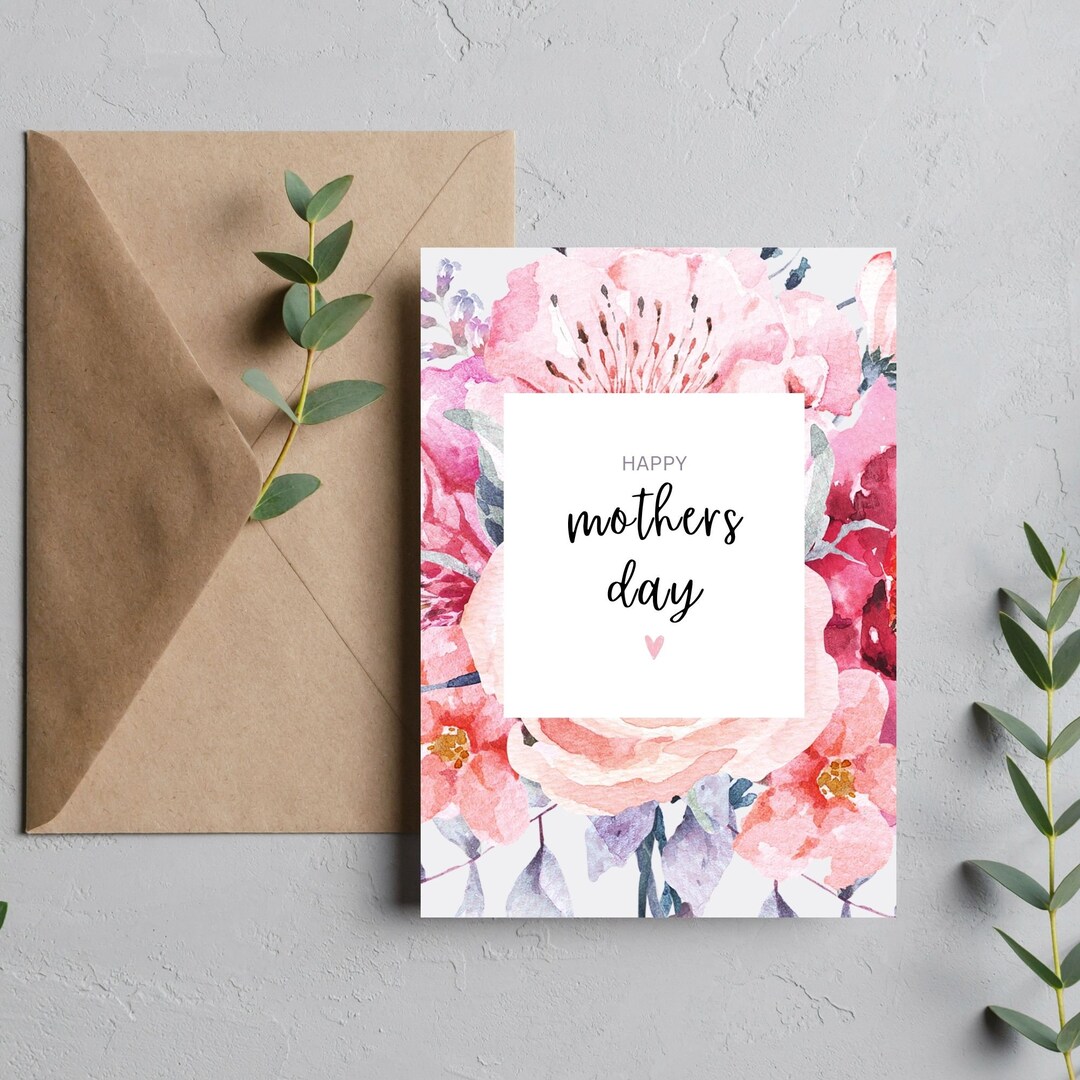 Mothers Day Card Happy Mothers Day Card for Mothers Day - Etsy