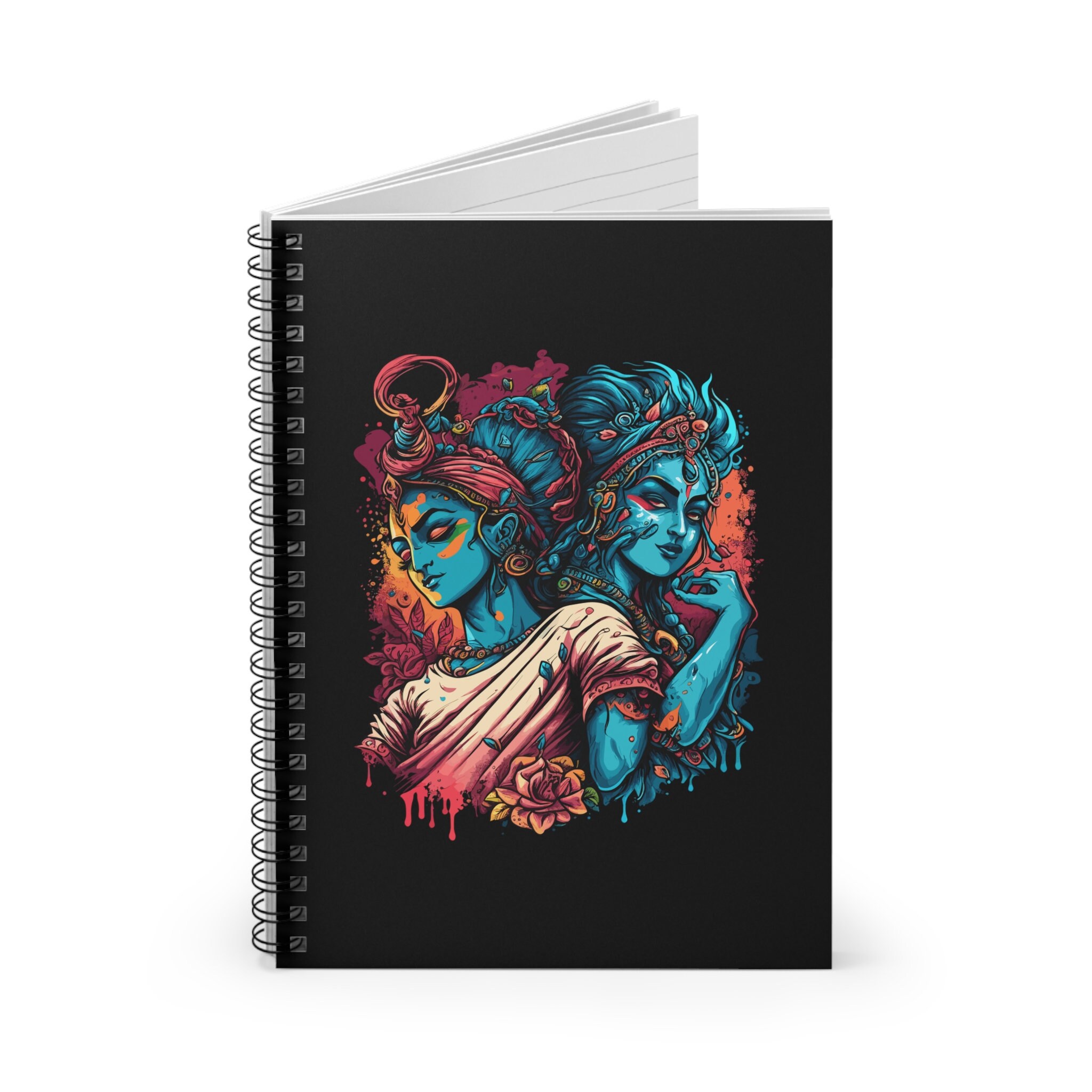 Colorful Radha Krishna Indian Notebook, Religious Journal, South Asian ...