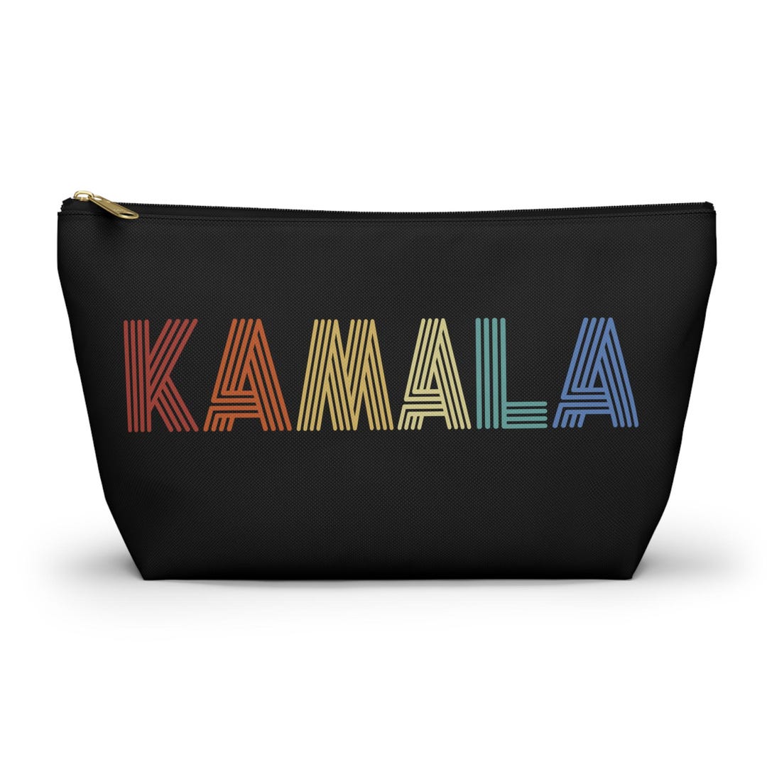 Kamala Harris Tim Walz 2024 Makeup Pouch, Democrat Feminist Tote Bag ...
