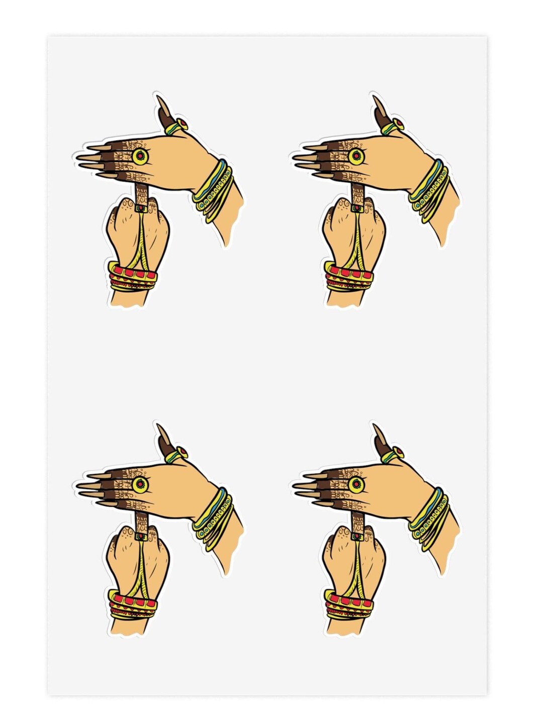 Indian Sticker Set, Desi Humor Stickers, Bollywood Aesthetic Decals ...