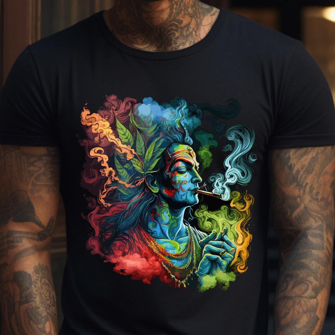 Trippy Shiva Graphic Tee, Psychedelic Hindu God Unisex Shirt - Etsy