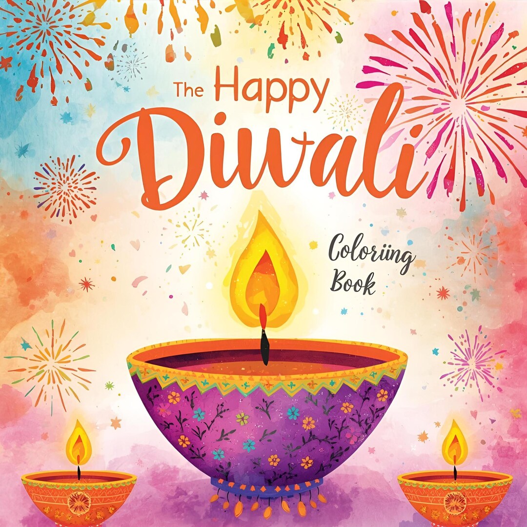 Diwali Coloring Pages: 25 Mandala & Rangoli Designs (digital Download ...