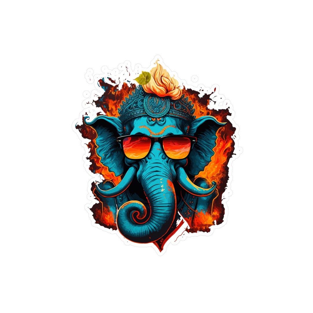 Hindu Religious Stickers, Indian Gods Decals for Laptop, Car, Phone ...