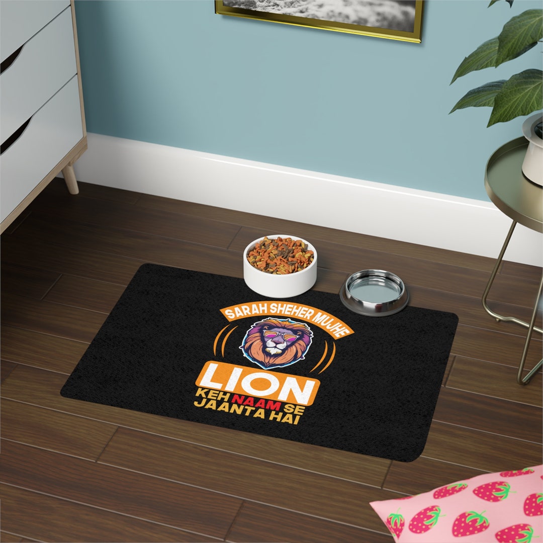 Pet Food Mat Sarah Sheher Mujhe Lion Ke Bollywood Hindi - Etsy Pet Food Mat Sarah Sheher Mujhe Lion Ke Bollywood Hindi - Etsy