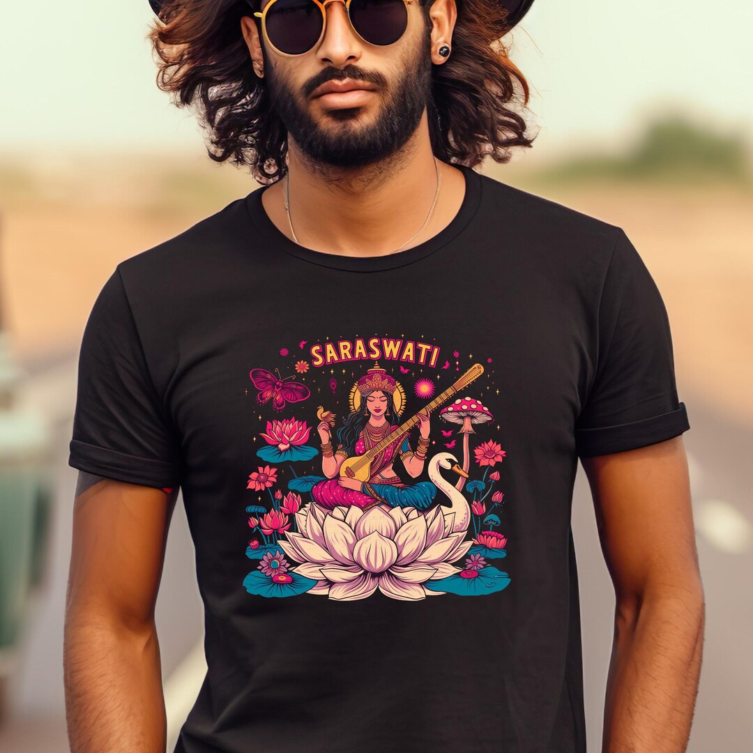 Indian Religious T-shirt, Hindu God Graphic Tee, Desi Spiritual ...