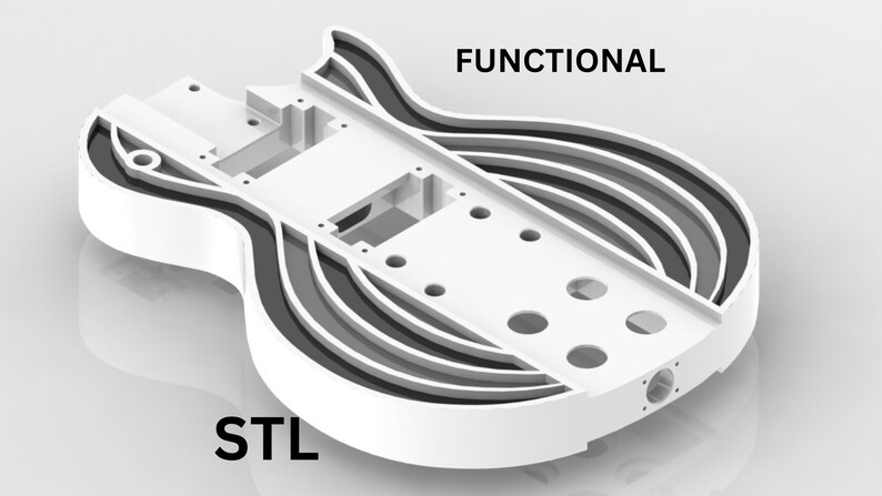 Functional Guitar STL Files, 3D Print, 3D Model, 3D Print Design SPIDER ...