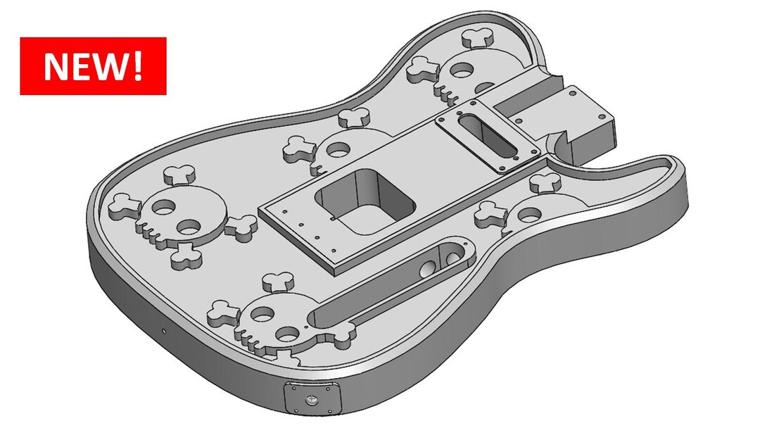 Telecaster Functional Guitar STL Files, 3D Print Design, 3D Model ...