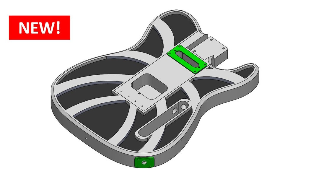 Telecaster Functional Guitar STL Files, 3D Print Design, 3D Model ...