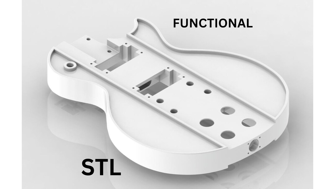 Functional Guitar STL Files, 3D Print, 3D Model, 3D Print Design RIVER ...