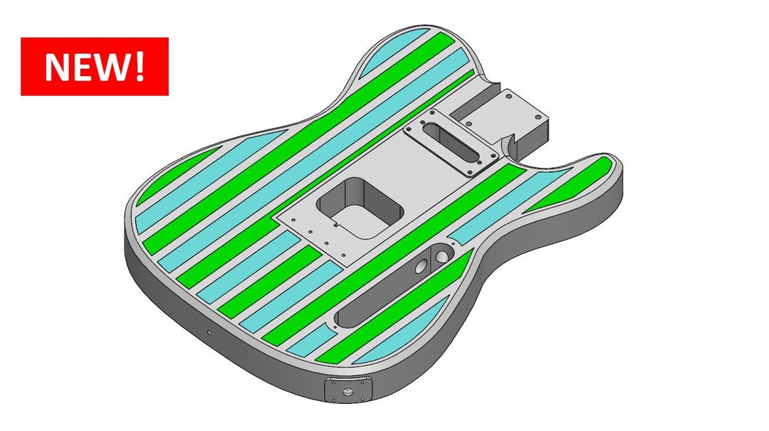 Telecaster Functional Guitar STL Files, 3D Print Design, 3D Model ...