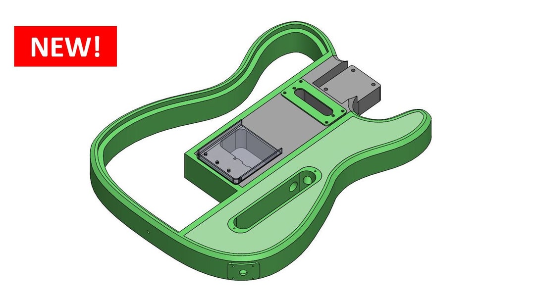 Telecaster Functional Guitar STL Files, 3D Print Design, 3D Model ...