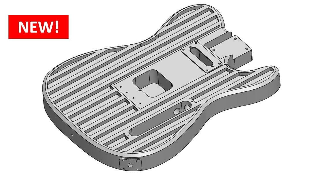 Telecaster Functional Guitar STL Files, 3D Print Design, 3D Model ...